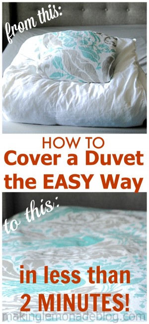 How to Cover a Duvet the EASY Way