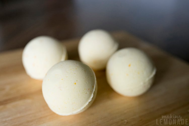 DIY Lemonade Bath Bombs - Making Lemonade