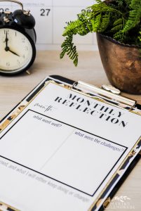 Free Printable Monthly Goal Reflection Worksheet - Making Lemonade