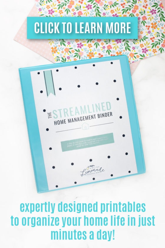 Get Organized With The Streamlined Home Management Binder - Making Lemonade