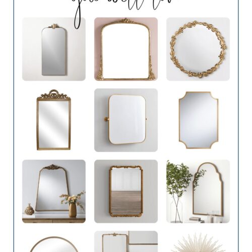 25 Stylish Gold Mirrors You Will Love - Making Lemonade