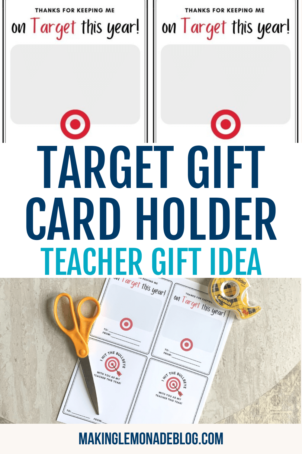Free Printable Target Gift Card Holder (Teacher Gift Idea) - Making ...