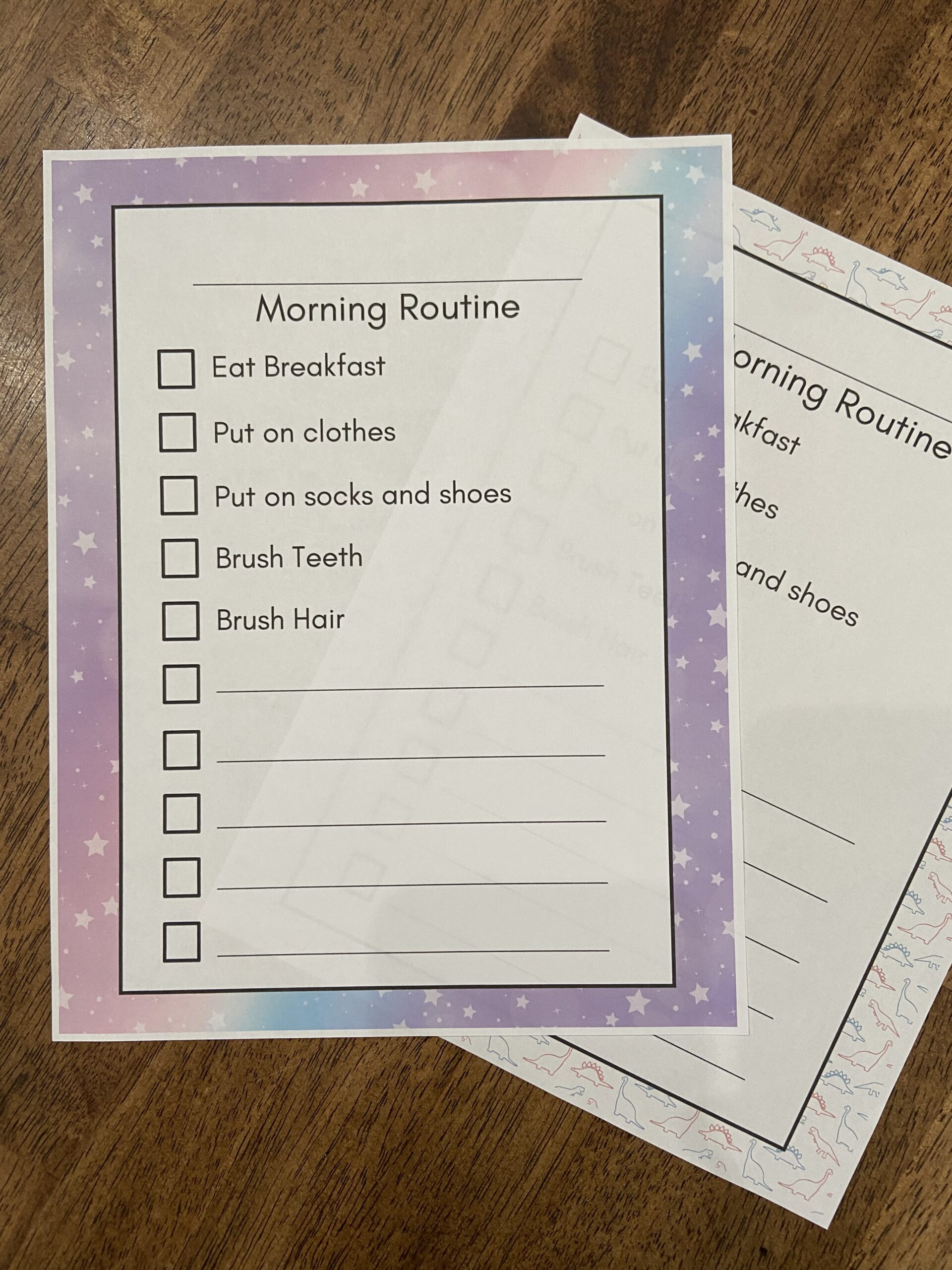 Free Printable Morning Routine Checklist