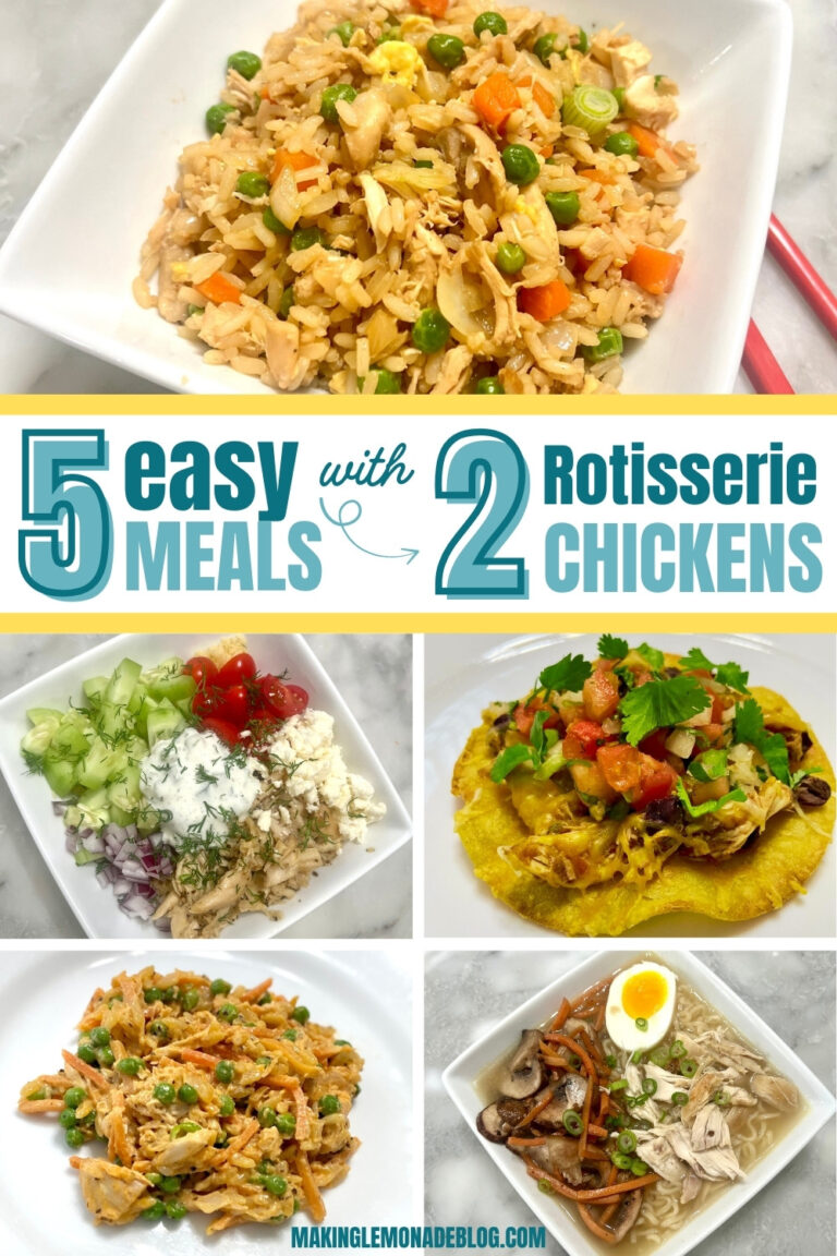 Turn two rotisserie chickens into five family-friendly meals with ...