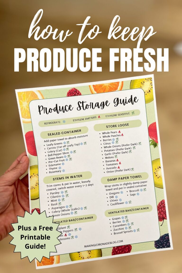 Learn ten simple tips to keep your produce fresh longer and grab a Free ...