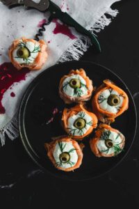 14. Caprese Crostini Ghosts | The Food Network